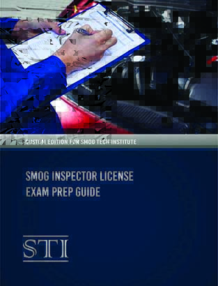 Smog Tech Institute - State Exam Prep Guides for Smog Inspector ...